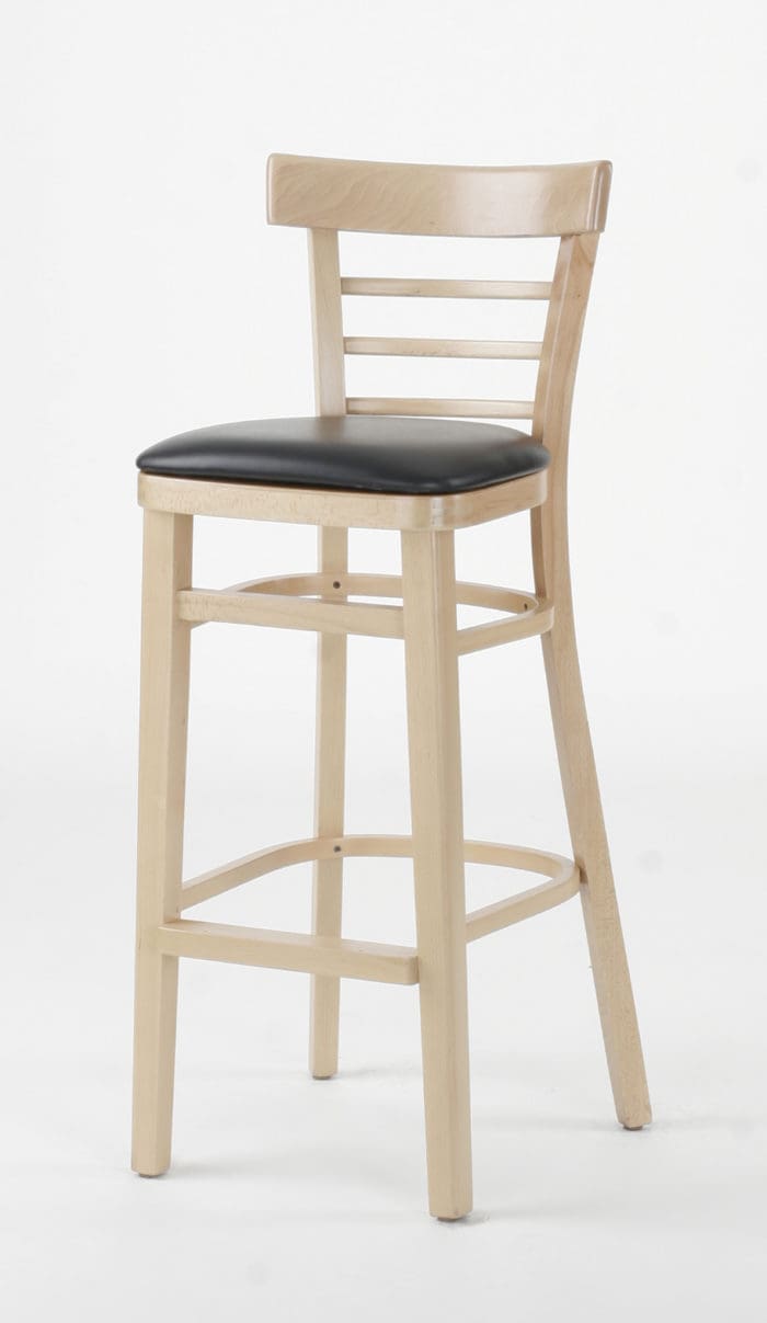 Abe Stool with Upholstered Seat - Design Form Furnishings