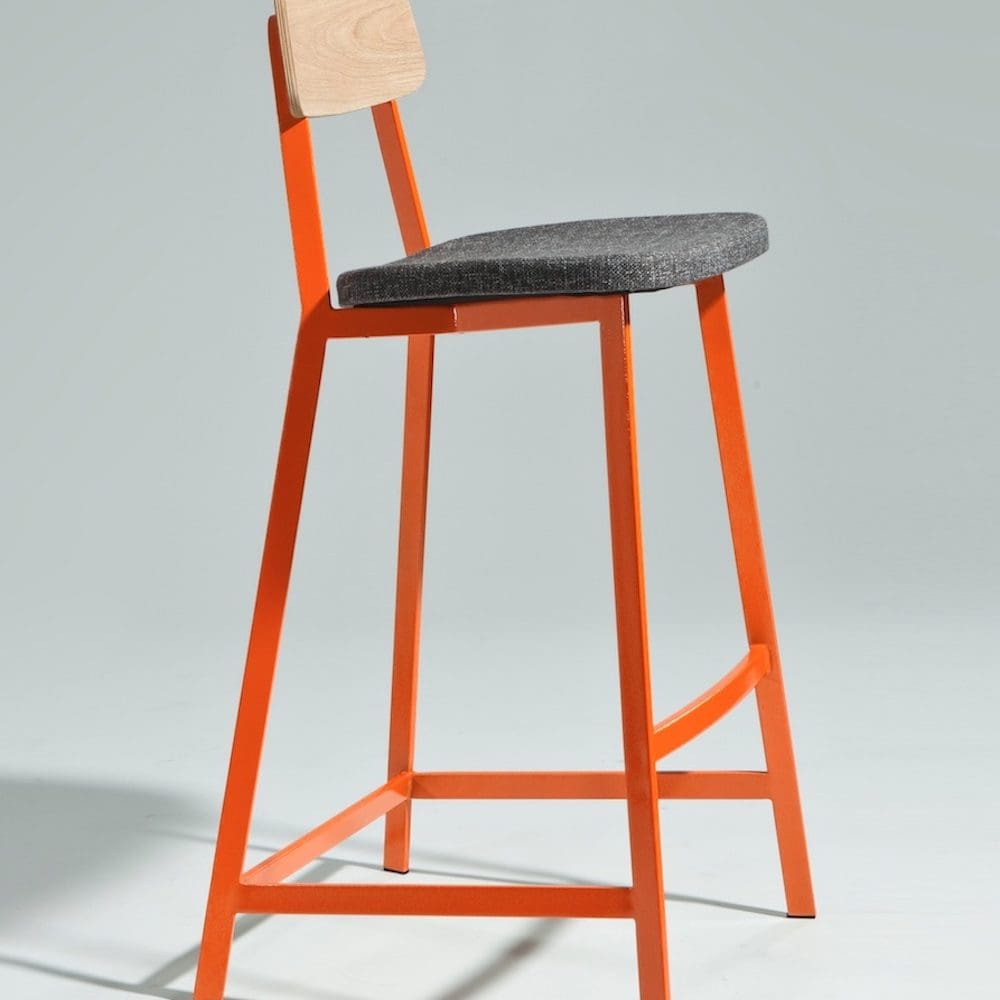Sprint Stool with Upholstered Seat - Design Form Furnishings