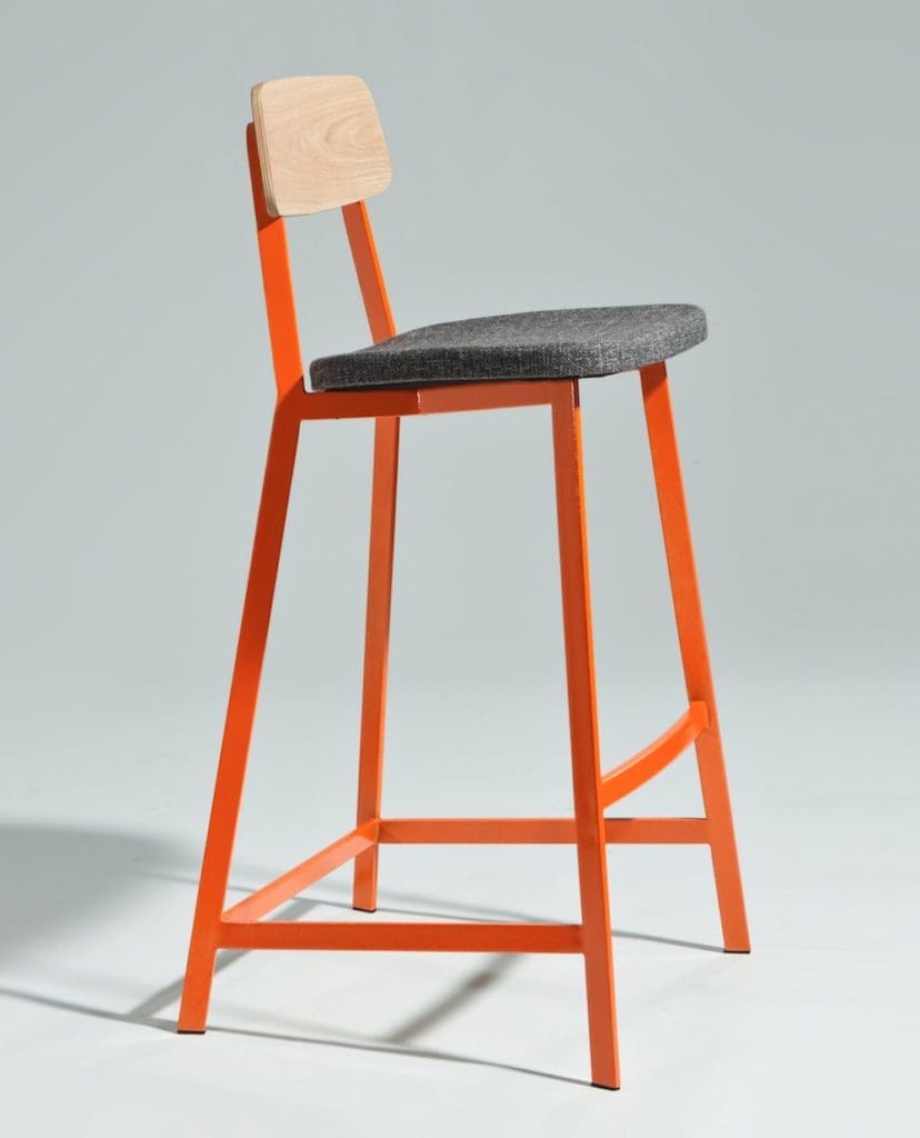 Sprint Stool with Upholstered Seat - Design Form Furnishings