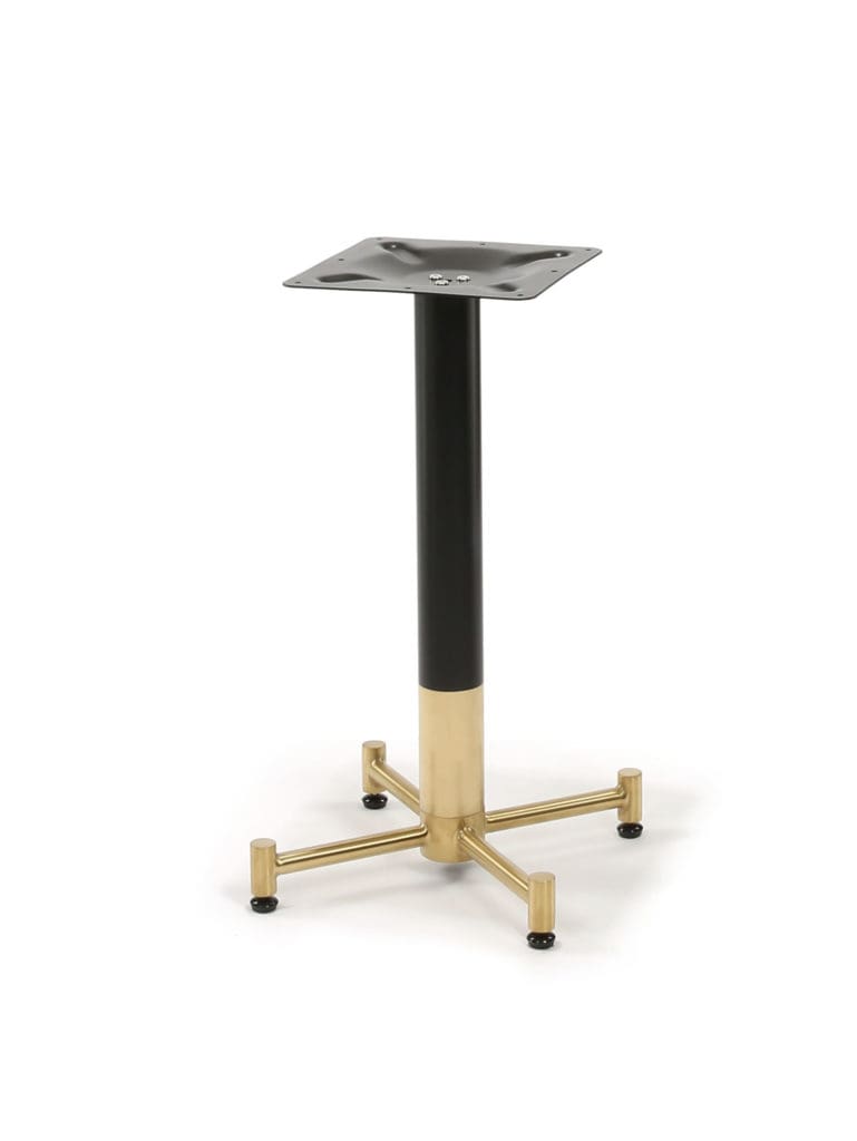 Table Base-Katelyn Black & Brass Base - Design Form Furnishings